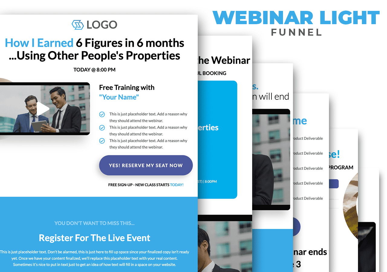Webinar Light Funnel - Free Funnels