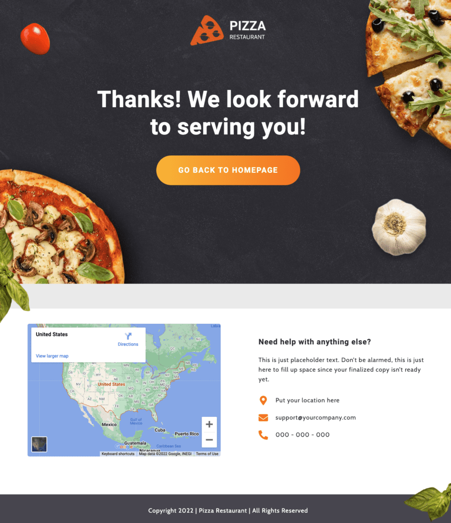 Restaurant Reservation Funnel - Free Funnels